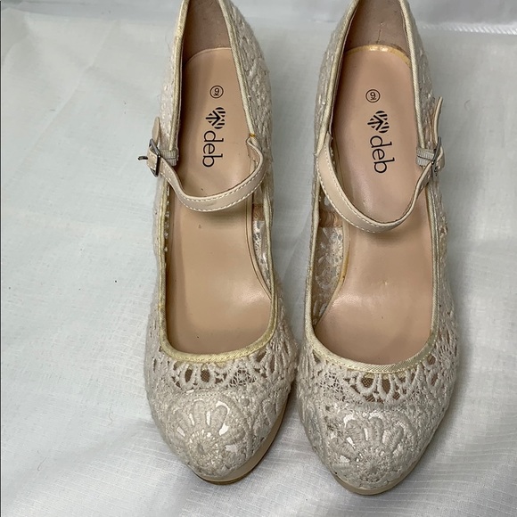 Deb | Shoes | Deb Lace Style High Heel Size 9 Women | Poshmark